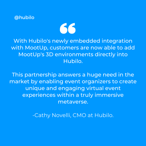 MootUp the First Metaverse Integration for Hubilo - MootUp